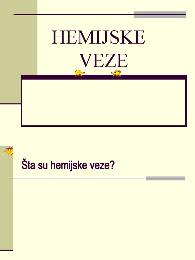Hemijske Veze | PDF