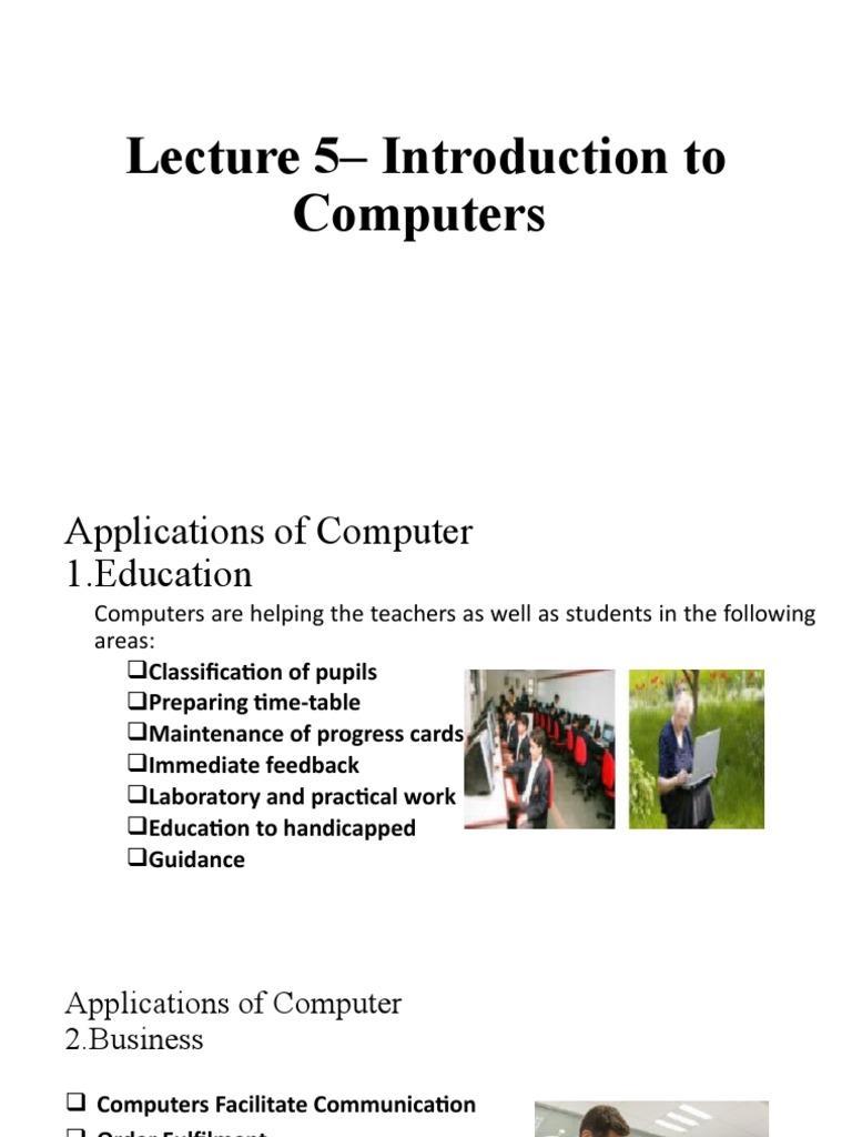 Applications of Computer | PDF