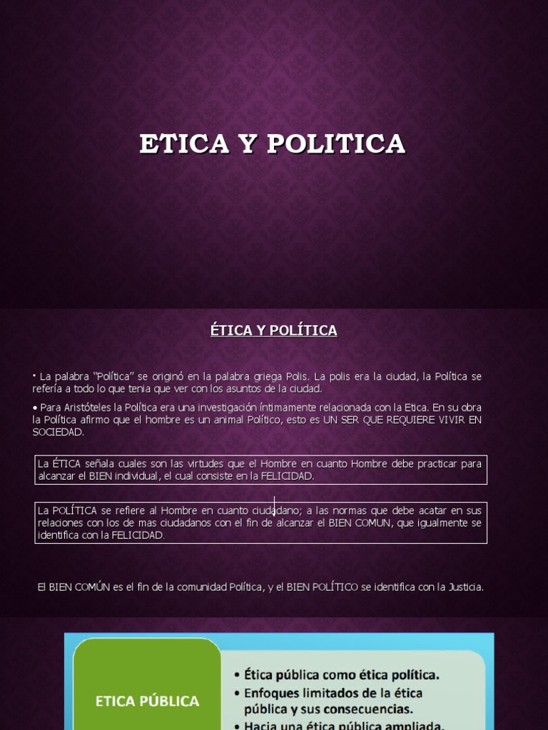 Etica y Politica | PDF
