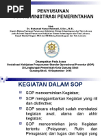 SOP dan Standar Pelayanan Publik | PDF
