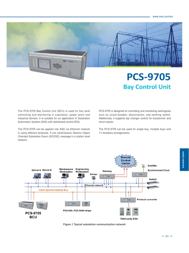 Bay Control Unit: Figure 1 Typical Substation Communication Network ...