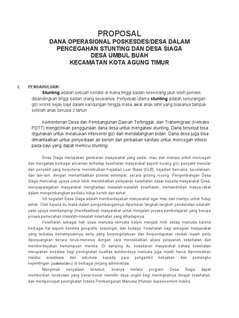 Agnes Proposal | PDF | Ilmu Sosial | Kesehatan Holistik