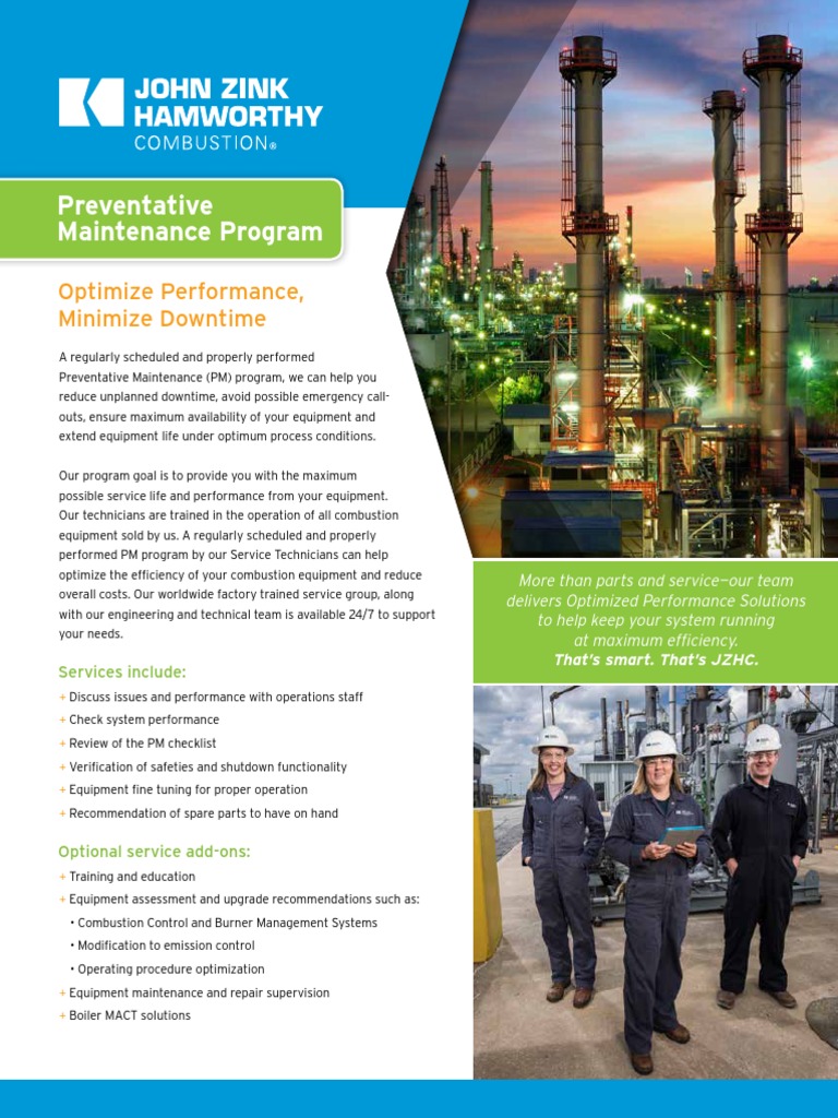Preventative Maintenance Program: Optimize Performance, Minimize Downtime | PDF | Reliability ...