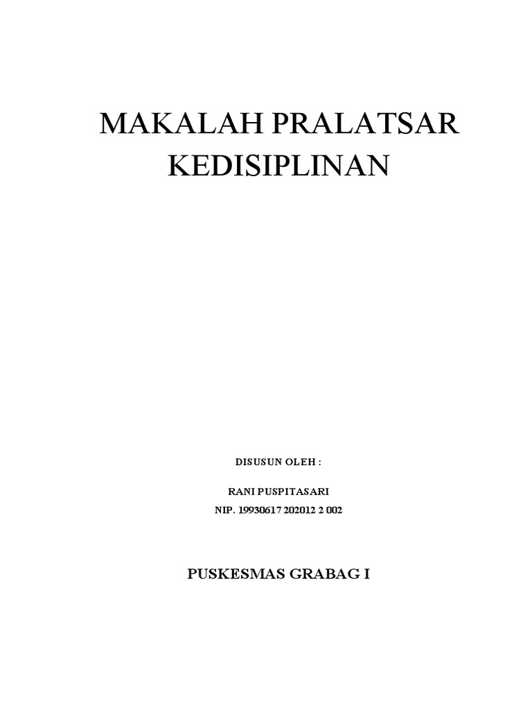 Kedisiplinan | PDF