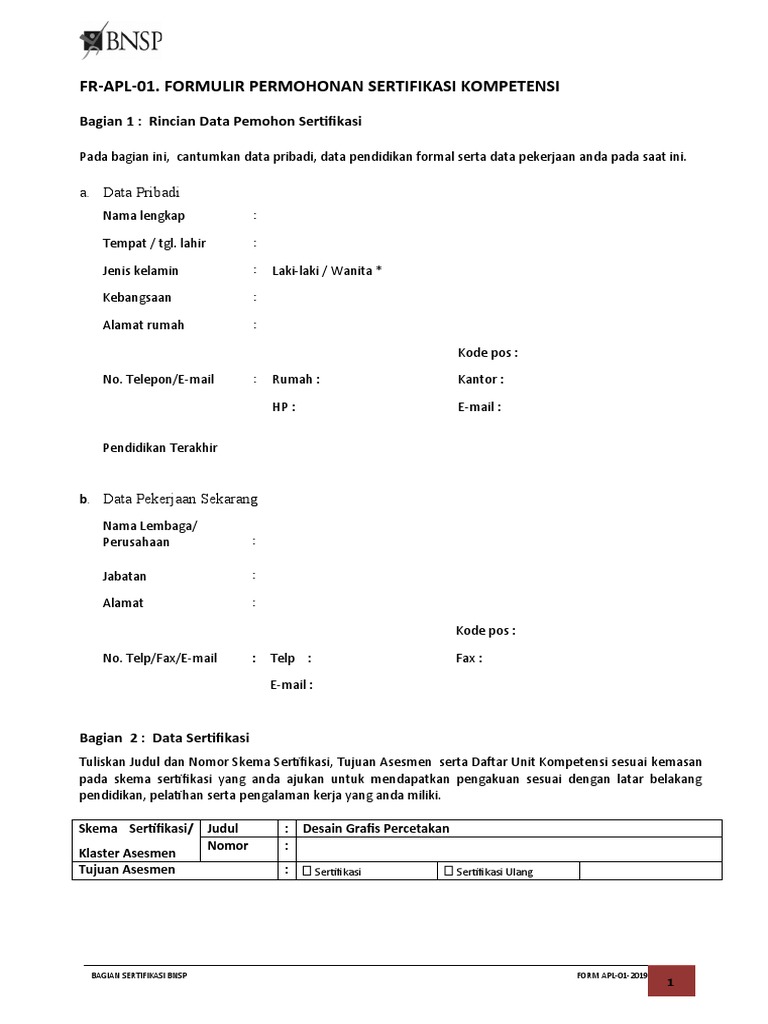 FR APL-01 FORM. PERMOHONAN Ok | PDF