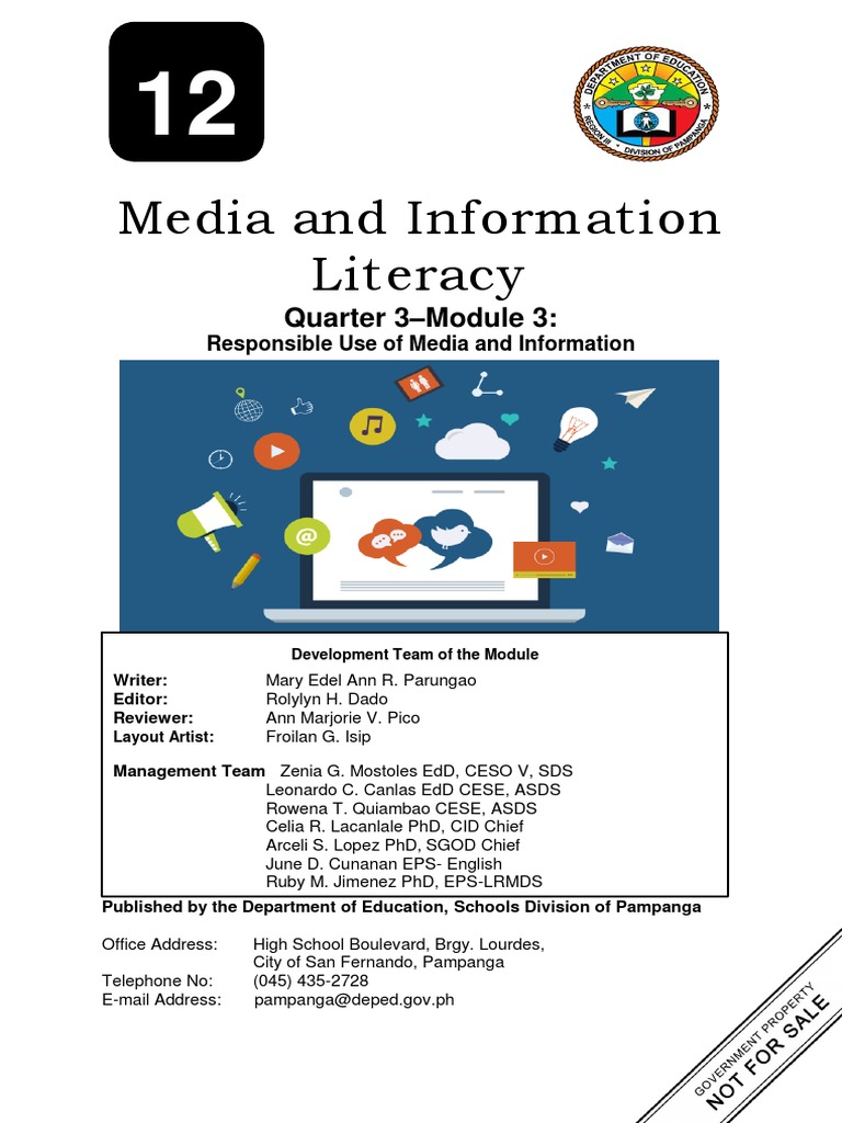 MIL - Q3 - Mod3 - Responsible-Use-of-Media-and-Information | PDF | Social Media | Popular ...
