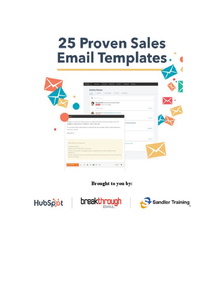 25 Proven Sales Email Templates | PDF | Voicemail | Communication