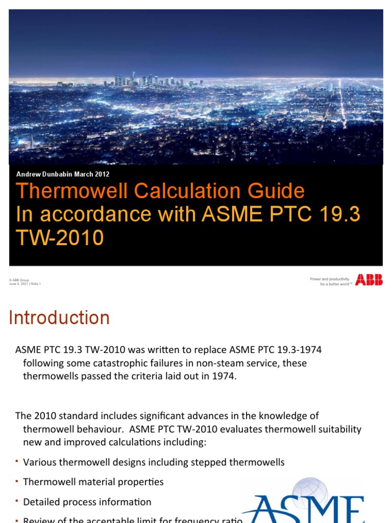 Thermowell Calculation Guide V1.3 | PDF | Lift (Force) | Mechanical ...