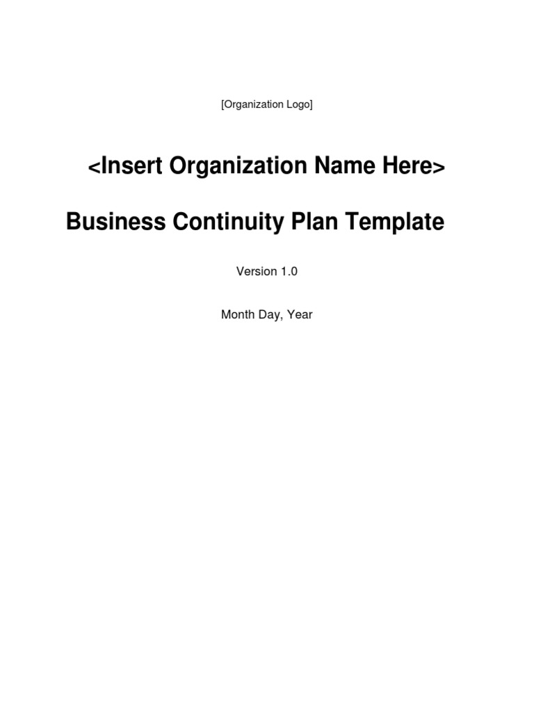 CRA - Business Continuity Plan Template 1 | PDF | Backup | United ...