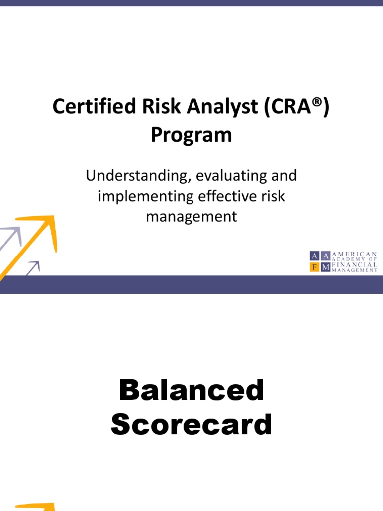 CRA - Balanced Scorecard | PDF | Customer Satisfaction | Employee Retention