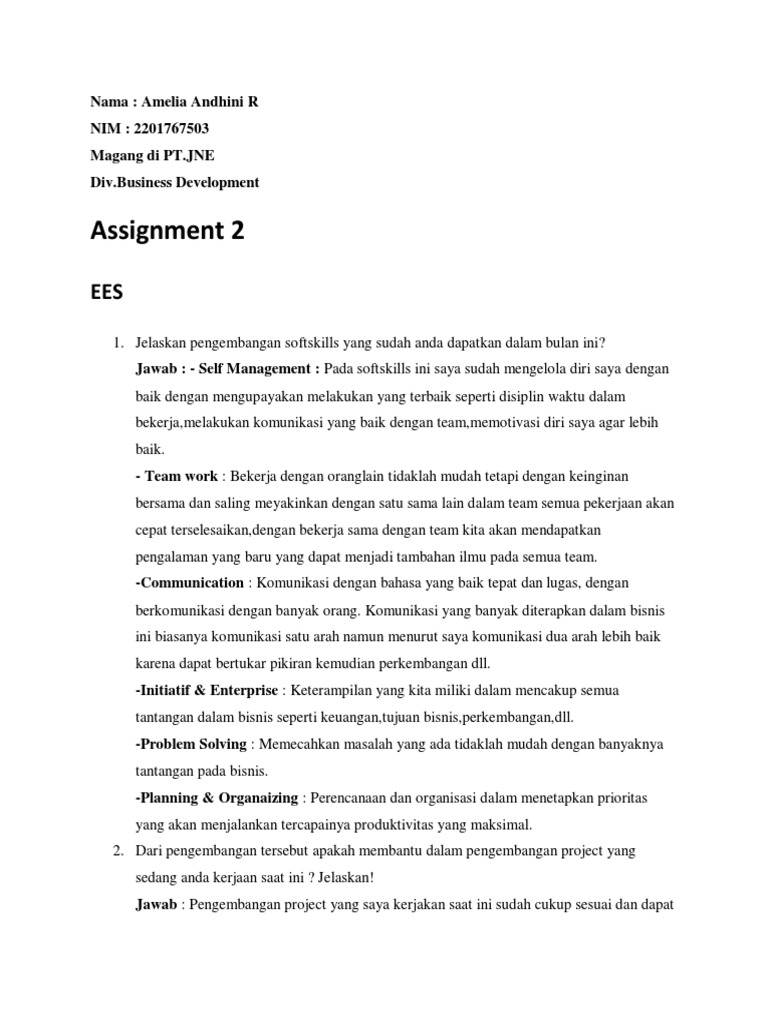 Assignment Bulan Maret (EES) | PDF