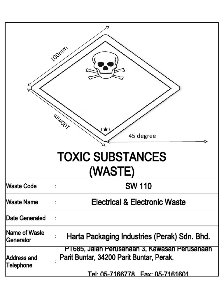 Harta Packaging waste records | PDF | Adhesive | Waste