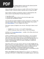 Here Are 65 Examples of Long Senten | PDF | Sentence (Linguistics ...