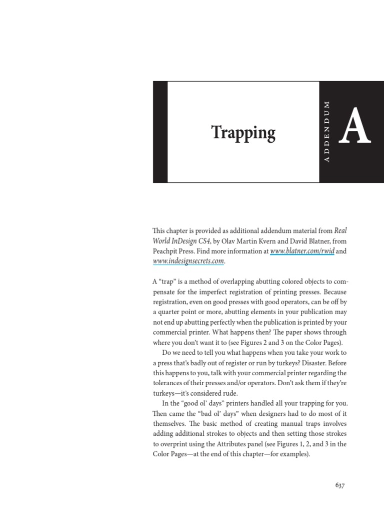 Trapping: World Indesign Cs4, by Olav Martin Kvern and David Blatner ...