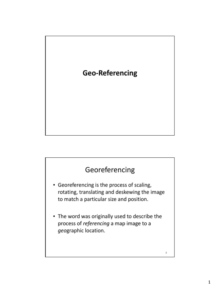 Lecture 04 - Geo-Referencing | Download Free PDF | Longitude | Latitude