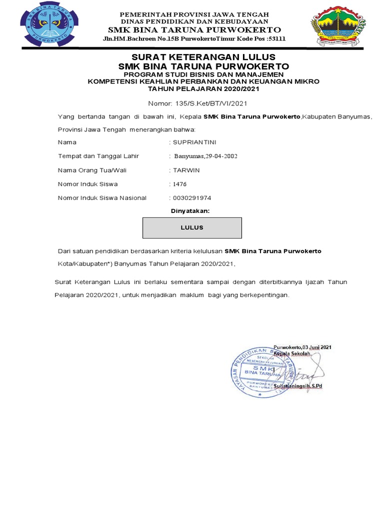 SKL 2021 SMK PBKM | PDF