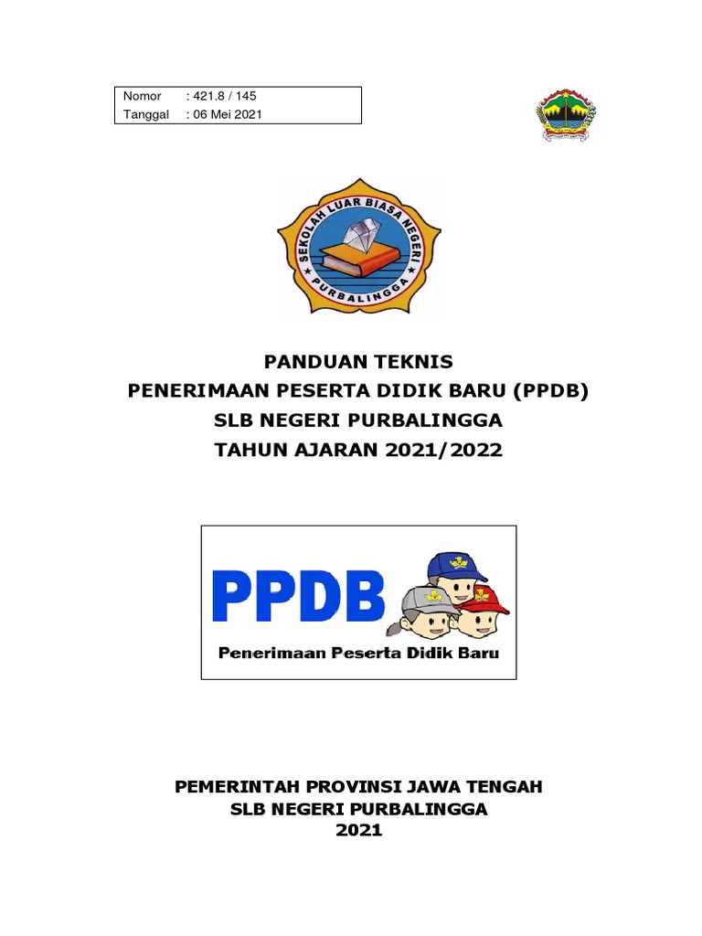 Panduan Teknis PPDB SLB N PBG 2021 - 2022 | PDF
