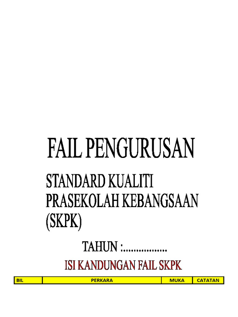 Isi Kandungan SKPK | PDF