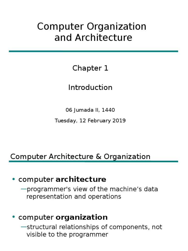 An Introduction to Computer Organization and Architecture: Exploring ...