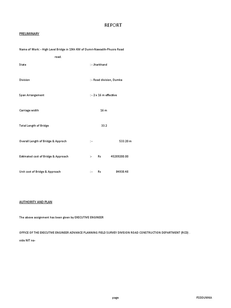 Estimate, Bridge Open Foundation | PDF | Concrete | Bridge