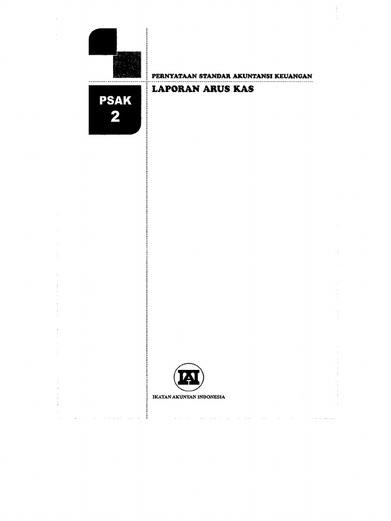 PSAK 2 (Revisi 2014) - Laporan Arus Kas | PDF