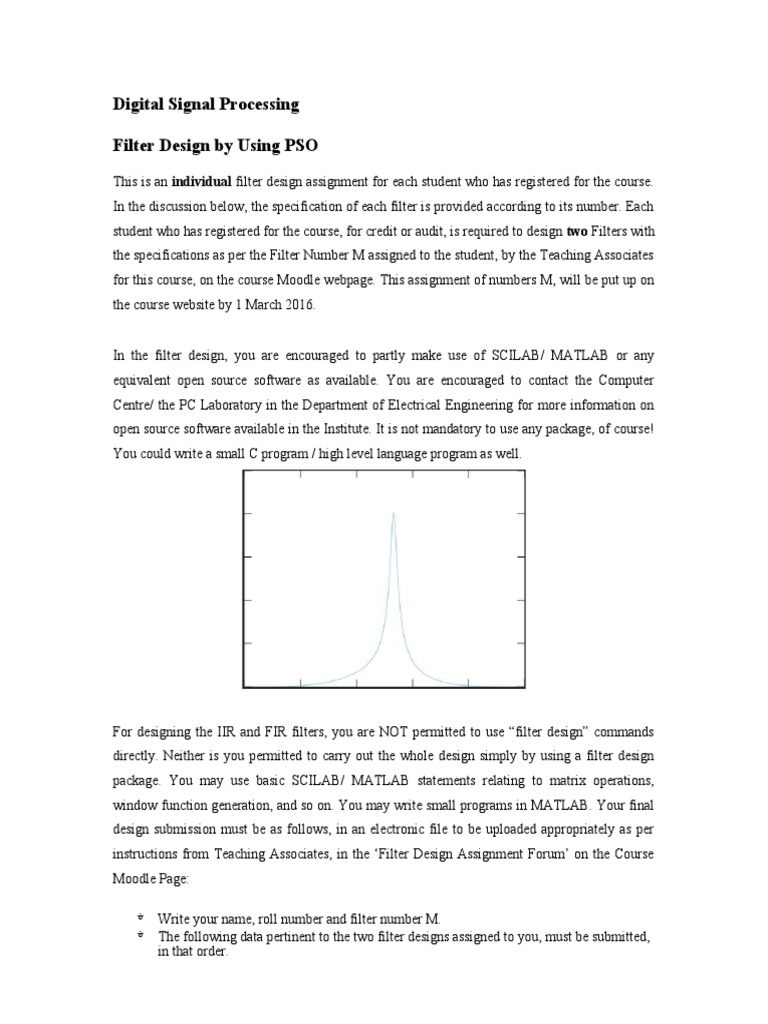 Digital Signal Processing Filter Design by Using PSO | PDF | Low Pass ...