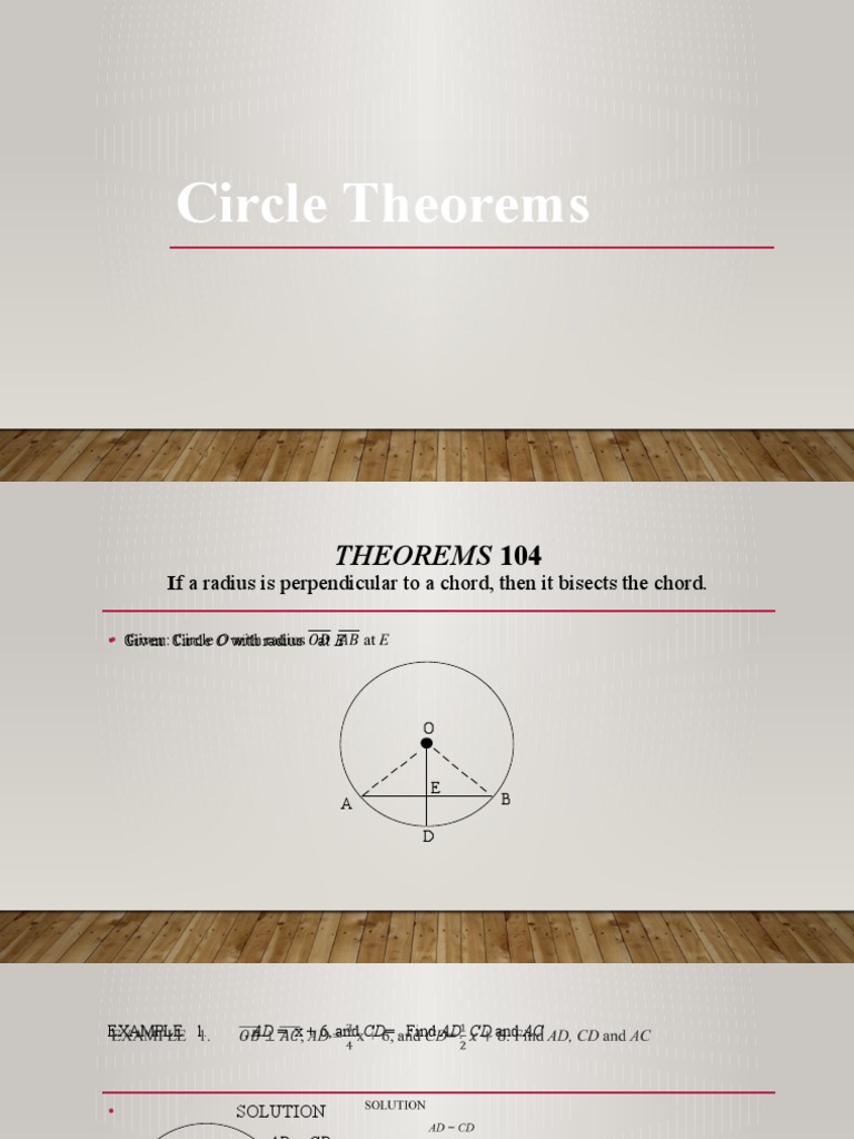 Circle Theorems | PDF | Circle | Angle