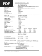 Ship Particulars | PDF | Tonnage | Ships