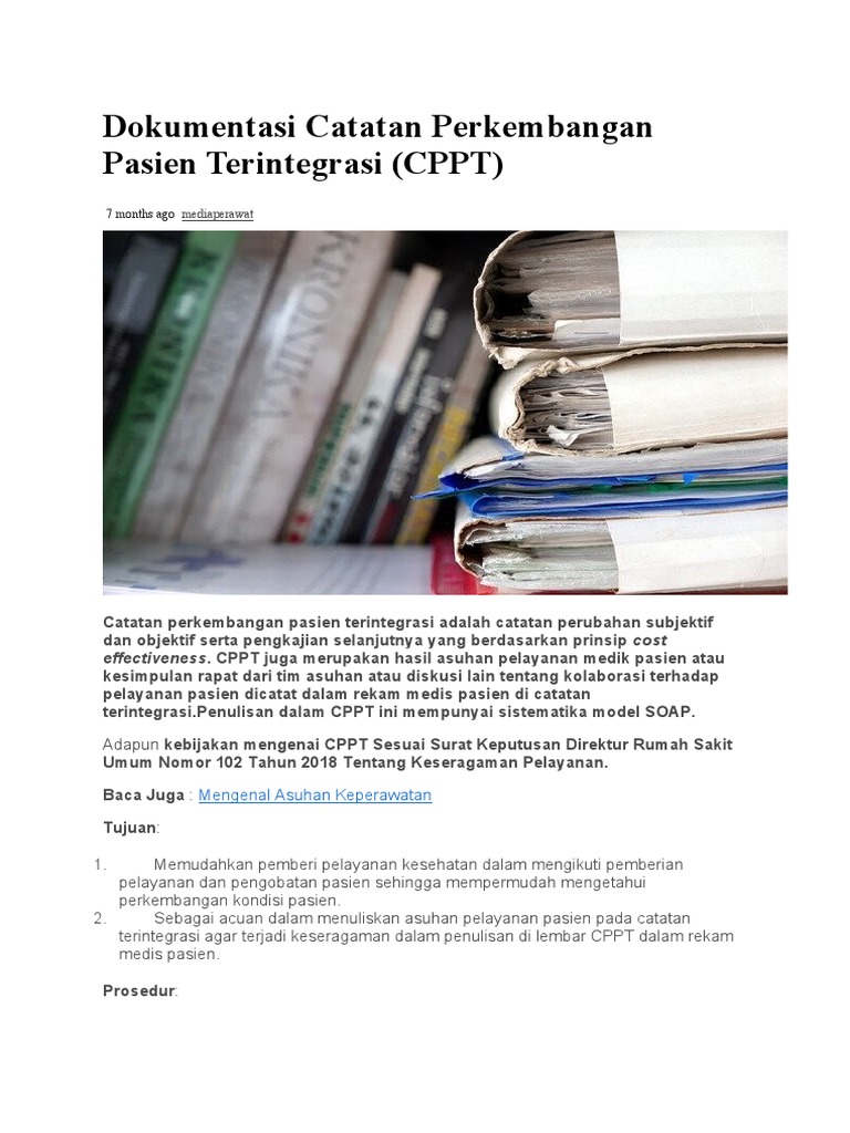 Catatan Perkembangan Pasien Terintegrasi | PDF