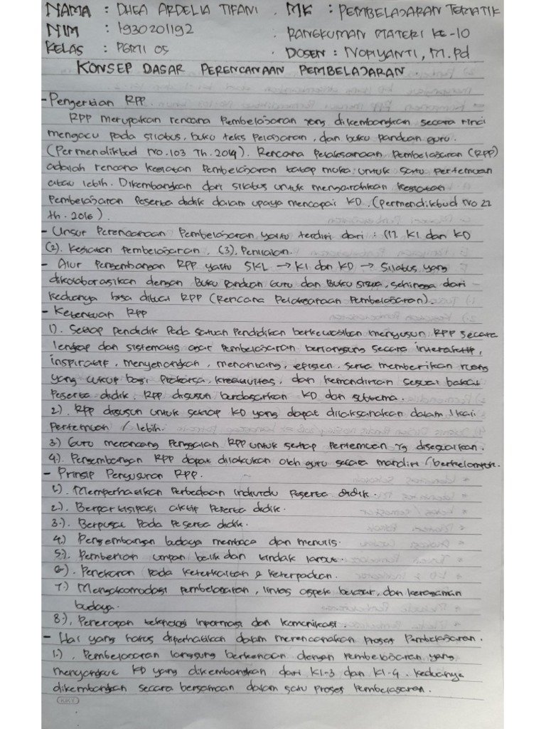 Konsep Dasar Perencanaan Pembelajaran | PDF Konsep Dasar Perencanaan Pembelajaran | PDF