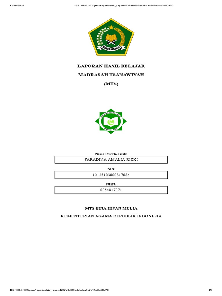 Faradina Amalia Rizki | PDF