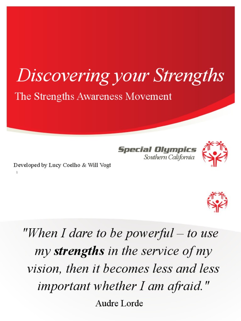 Discovering Your Strengths: The Strengths Awareness Movement | PDF ...