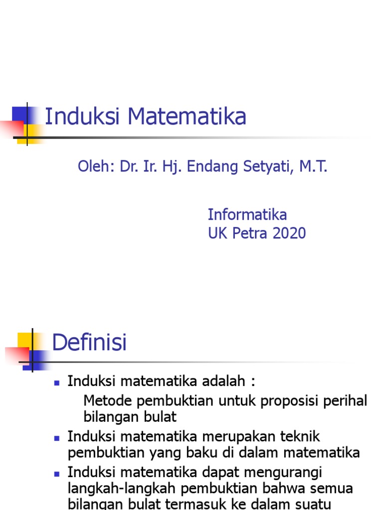 MD 05 Induksi Matematika | PDF