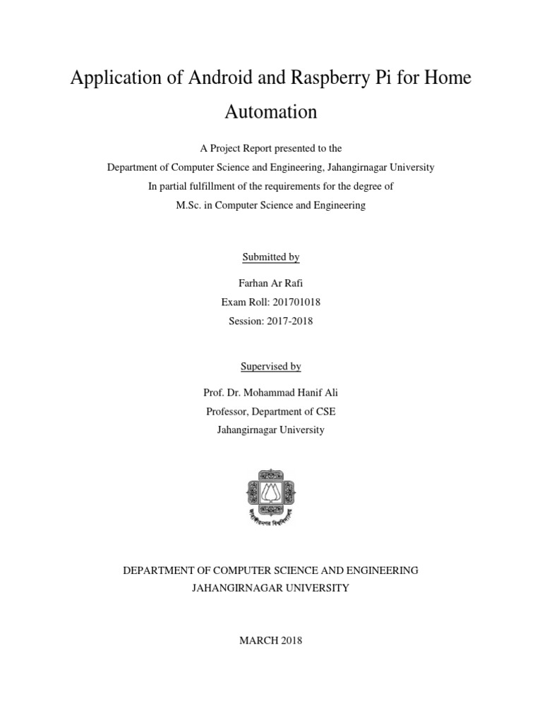 Application of Android and Raspberry Pi | PDF | Raspberry Pi | Android ...