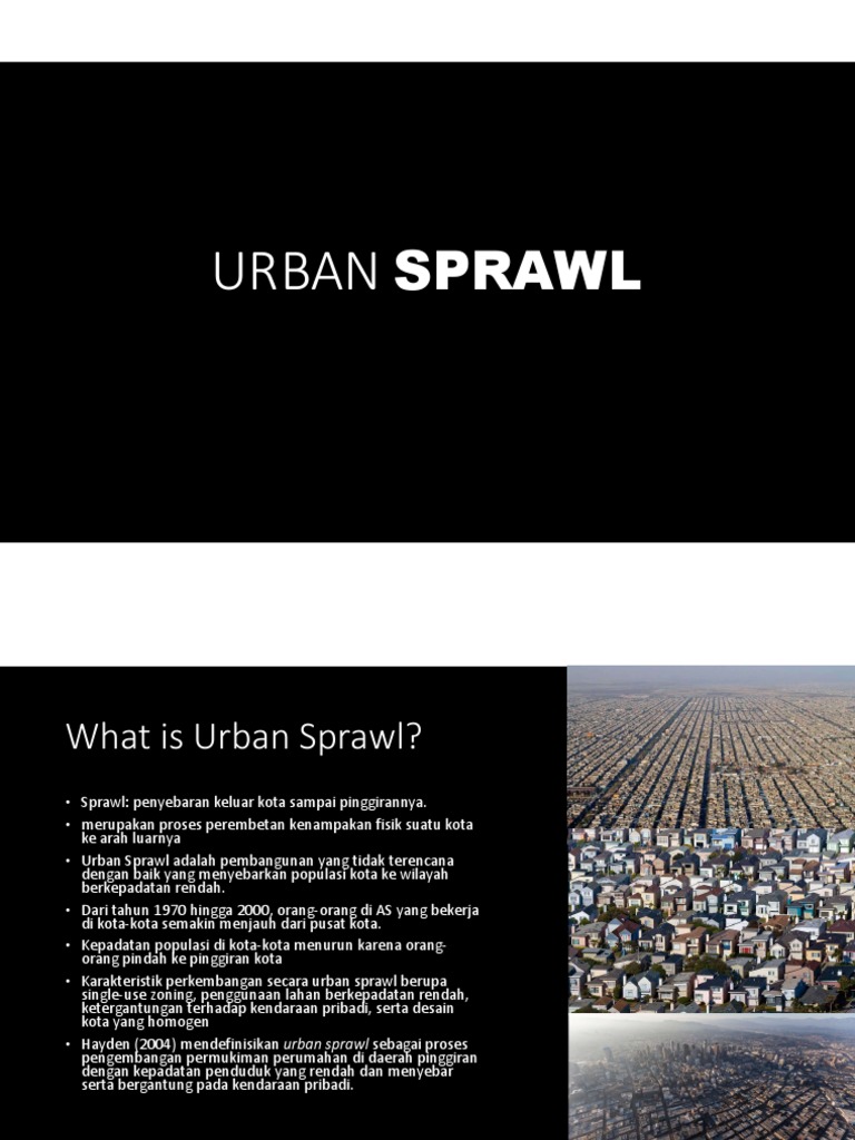 Urban Sprawl | PDF