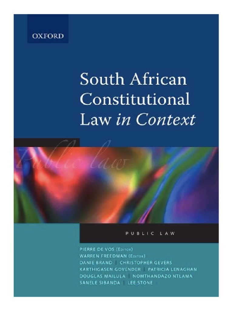 South African Constitutional Law in Cont | PDF