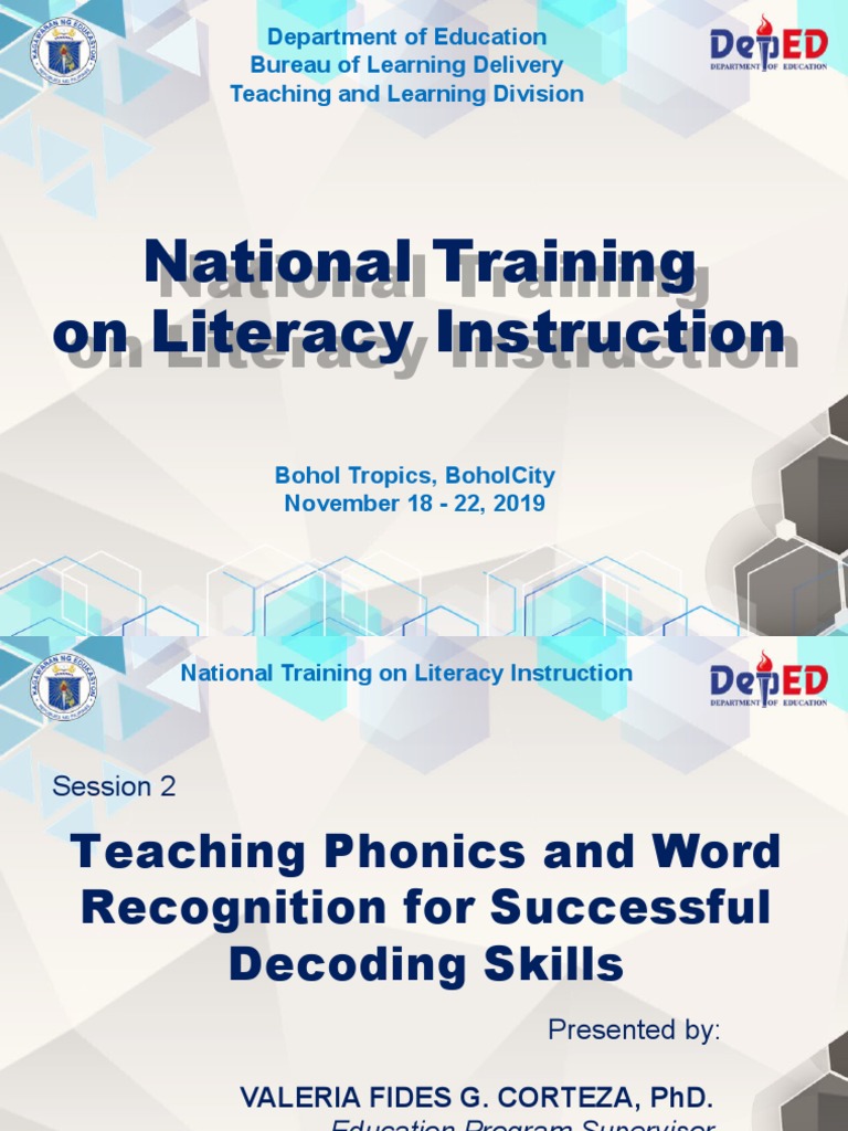 Session Presentation - Teaching Phonics and Word Recognition For ...