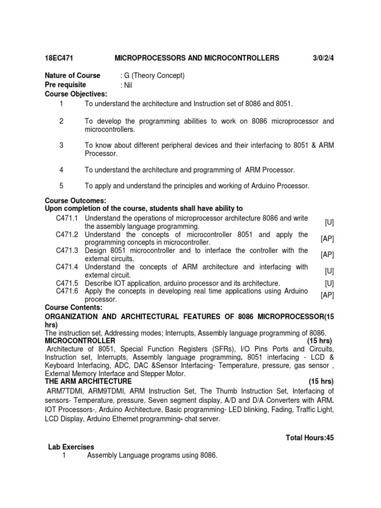 MPMC | PDF | Microcontroller | Arm Architecture