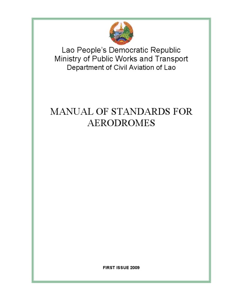 Manual of Standard For Aerodromes | Download Free PDF | Runway | Aerospace