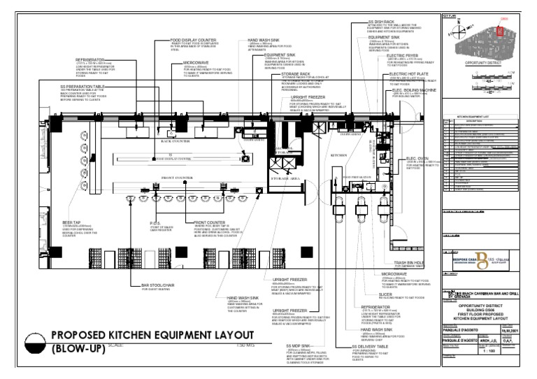 KITCHEN EQUIPMENT LAYOUT | Kitchen | Refrigerator