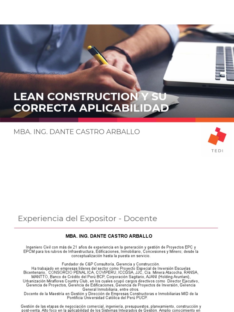 Lean Construction: Aplicabilidad y Gestión | PDF | Lean Manufacturing | Planificación