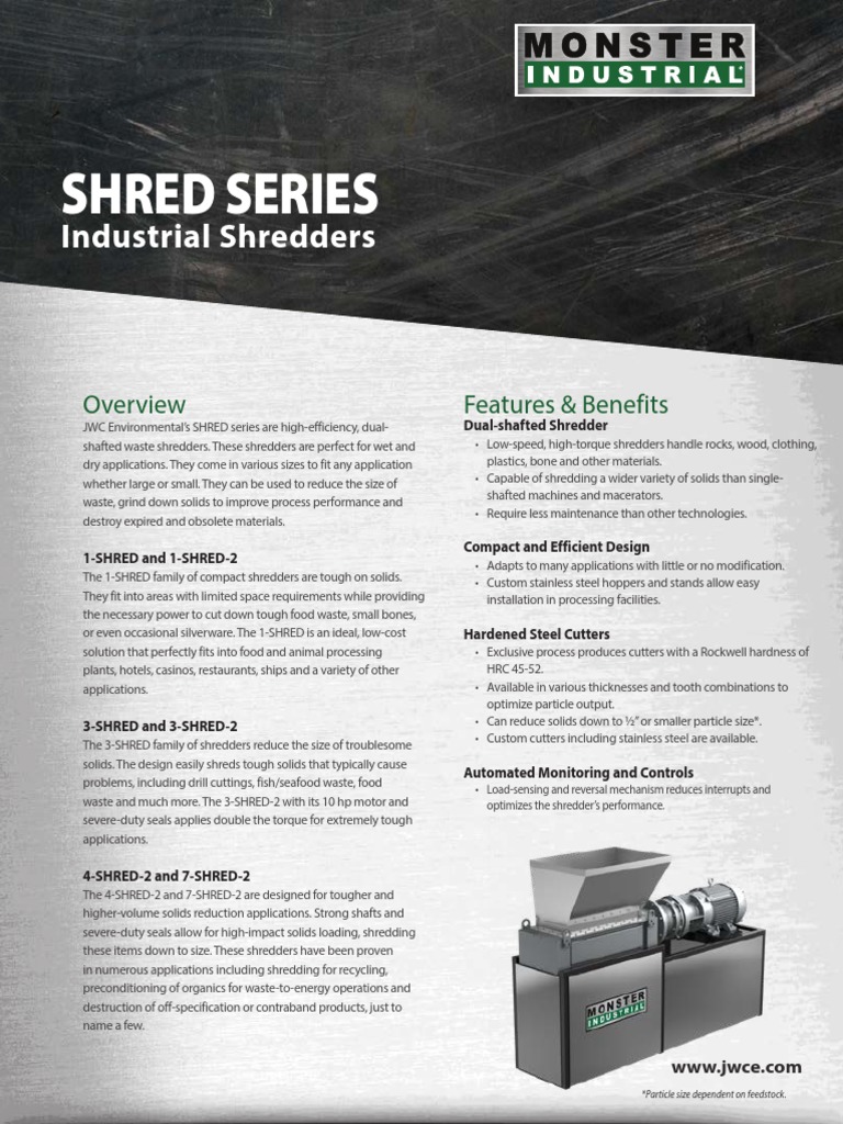 Monster Industrial Shred Series - North America | PDF | Steel ...