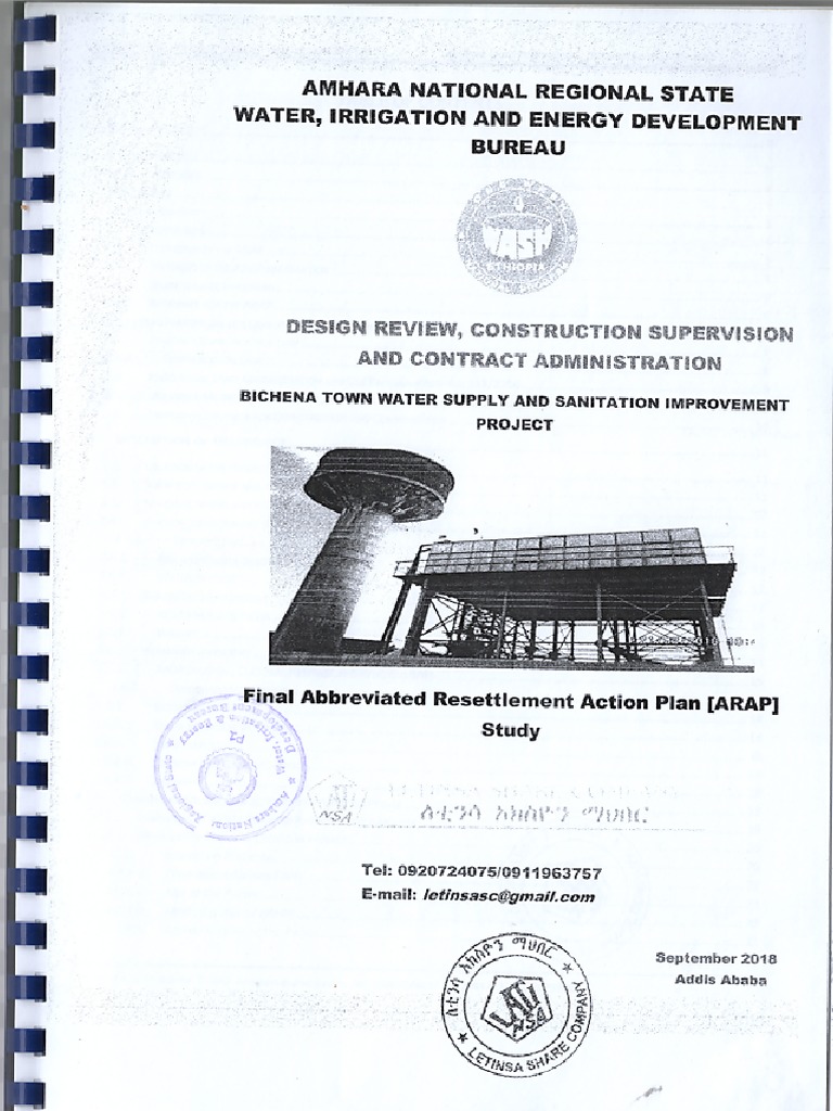 Bichena ARAP Final Report | PDF