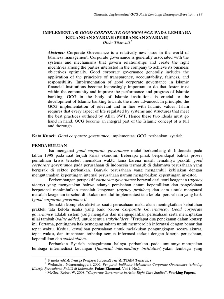 Implementasi Good Corporate Governance | PDF