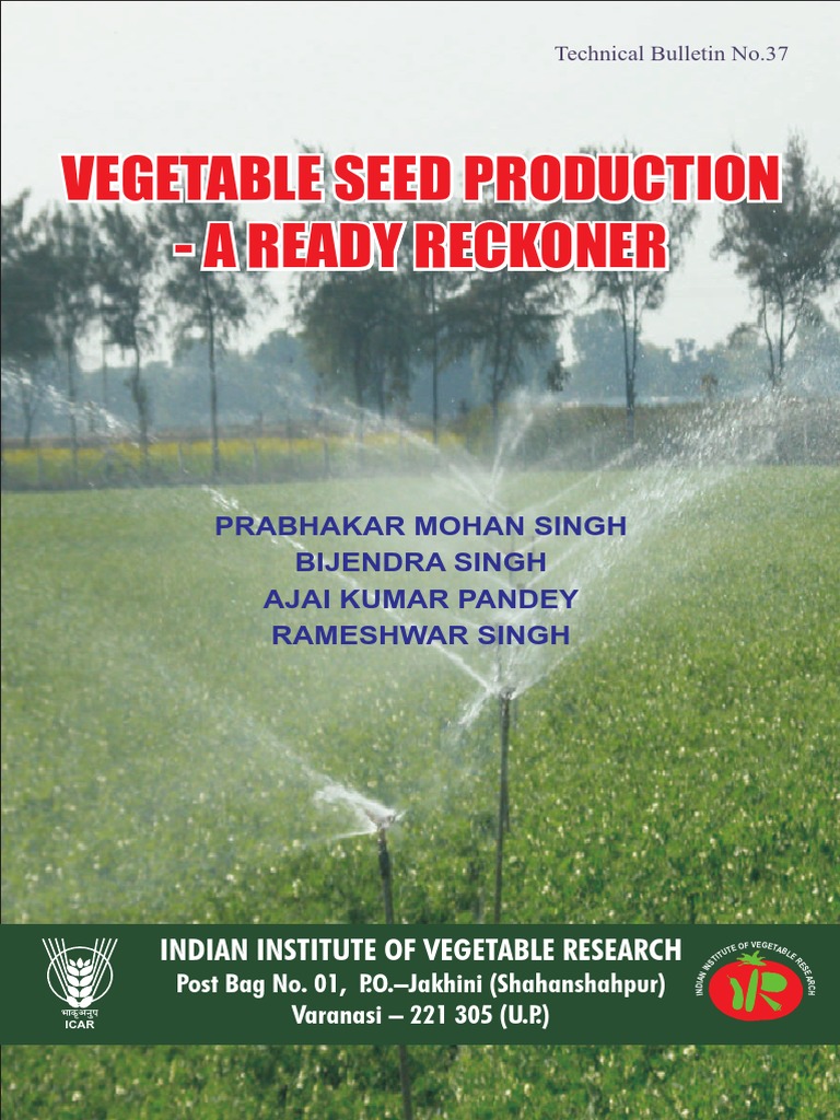 Vegetable Seed Production A Ready Reckoner | PDF | Vegetables | Legume