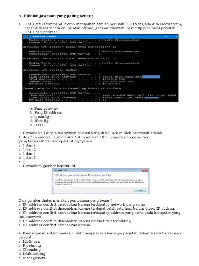 Soal Us TKJ SMK C3 | PDF | Game & Aktivitas | Komputer
