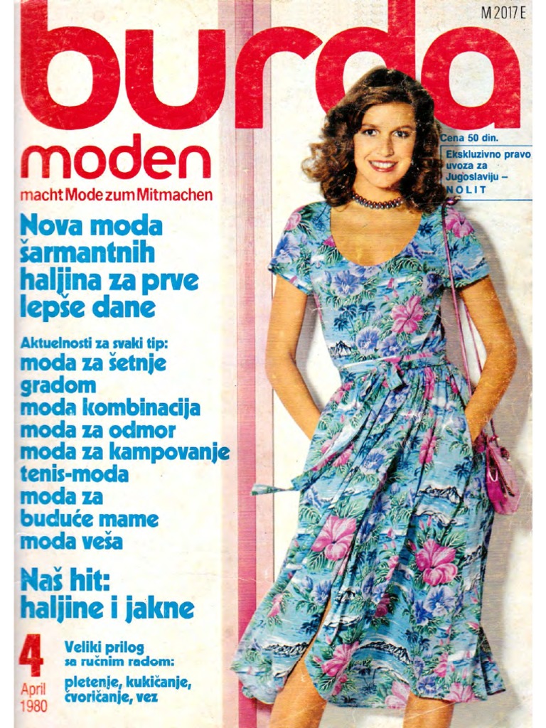 Burda 1980.04 Photos+Instructions+patterns | PDF