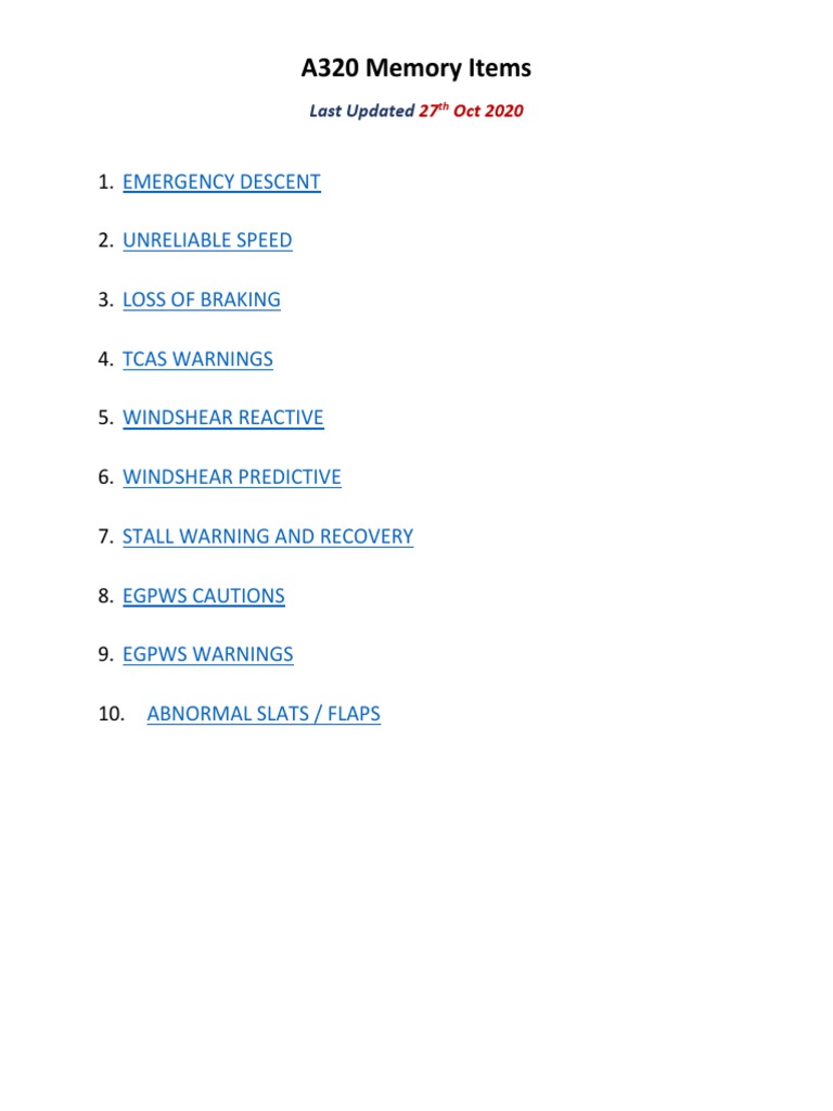 Critical Systems and Emergency Procedures: A Concise Guide to the A320 ...