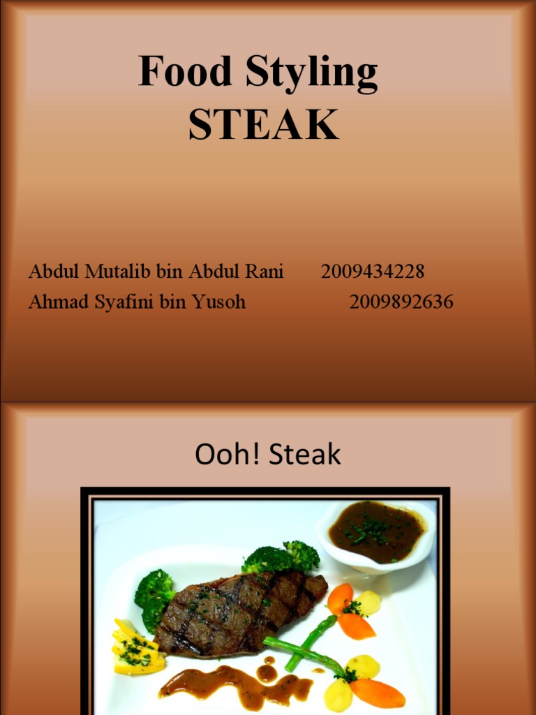 Food Styling Presentation | PDF