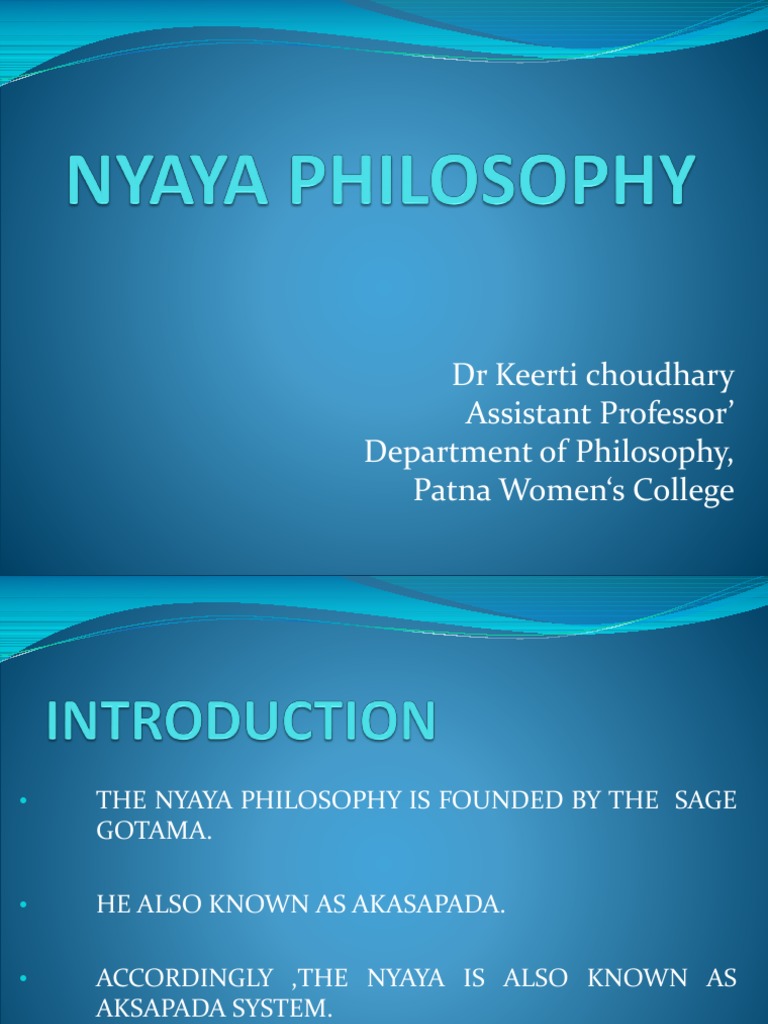 Nyaya Philosophy | PDF | Indian Philosophy | Epistemology